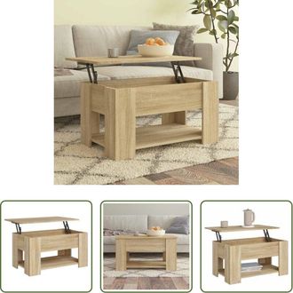 vidaXL vidaXL Sonoma-Eiche - Couchtisch Sonoma-Eiche 79x49x41 cm Holzwerkstoff