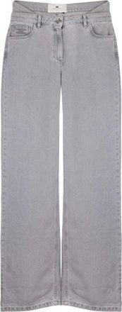 Elisabetta Franchi Femme, Jeans, Gris, Taille: W27 Jeans droits