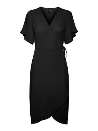 Vero Moda Midikleid Saki (1-tlg) Wickel-Design