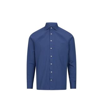 Hackett Chemise slim &agrave; logo brod&eacute; en coton m&eacute;lang&eacute;