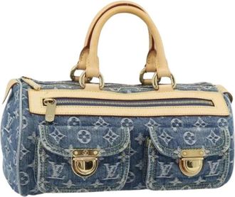 Louis Vuitton Pre-owned Vintage Monogram Denim Hand Bag - Femme - Pre-owned - Bleu - Taille: ONE Size