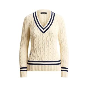 Ralph Lauren Damen, Strickwaren, Beige, LGr&ouml;&szlig;e