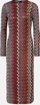 Missoni Midikleid aus Häkelstrick
