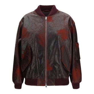 Valstar Oversized Crackle Nappa Bomber - - Jackets - Damen - Rot - L