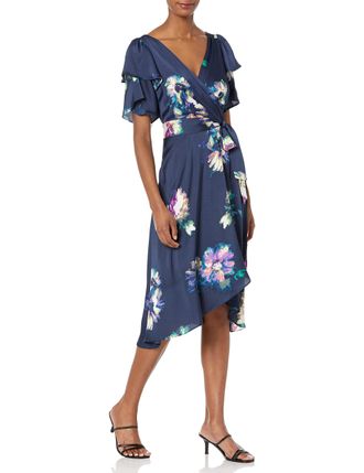 DKNY Wickelkleid für Damen, Midnight Combo, 38