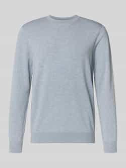 Profuomo Regular Fit Pullover aus Lyocell-Mix mit Seiden-Anteil