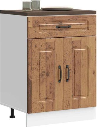 vidaXL Vidaxl - Armoire de cuisine Kalmar vieux bois bois ding&eacute;nierie