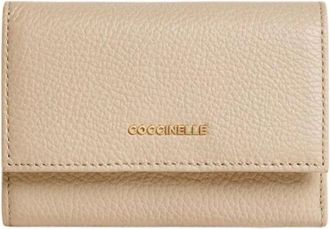 Coccinelle Femme, Accessoires, Beige, Taille: ONE Size Metallic Soft Wallet