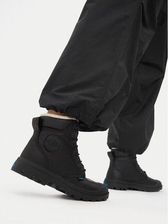 Palladium Schn&uuml;rstiefeletten Pampa Sport Cuff WPS 72992-001-M Schwarz