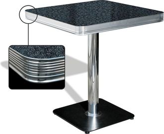 Bel Air Bistrotisch Esstisch Tisch Dinertisch B&uuml;rotische Kantinentisch Gastrotisch f&uuml;r K&uuml;che B&uuml;ro Gastronomie Bereich (Blackstone)