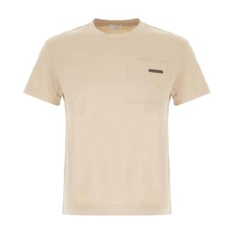 Brunello Cucinelli Femme, Tops, Beige, Taille: 42 FR T-shirt