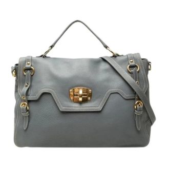 Miu Miu Sac &agrave; main Pre-owned- sac port&eacute; &eacute;paule - Femme - Pre-owned - Gris - Taille: ONE Size