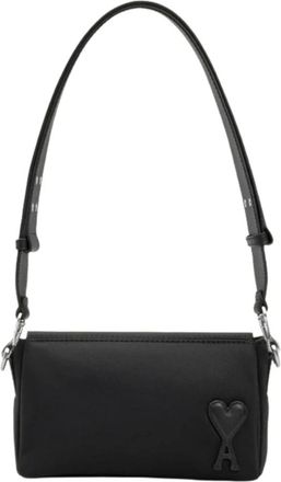 Ami Homme, Sacs, Noir, Taille: ONE Size Marcel Nylon Shoulder Bag