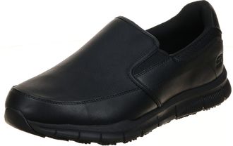 Skechers Nampa-Groton, Herrenschuhe f&uuml;r Gesundheitswesen und Gastronomie, Schwarz, 10.5 Wide