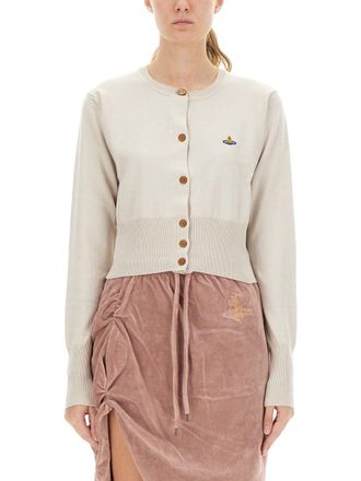 Vivienne Westwood Cotton-Cashmere Blend Cardigan - White