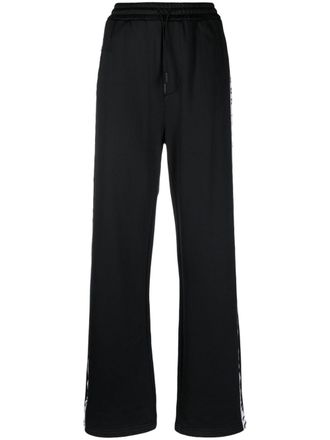 Dsquared2 pantalon de jogging ample à bandes logo - Noir