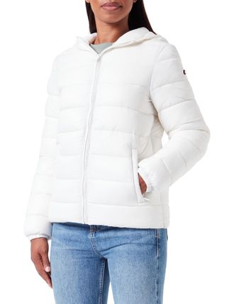 Champion Legacy Outdoor W-Light Nylon W/R Hooded Jacke f&uuml;r Damen, Off White, M