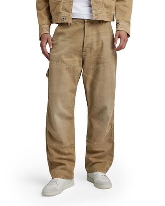 G-Star Herren Carpenter 3D Loose Jeans Jeans, Beige (Renaissance Faded Sand Gd D23695-d491-g554), 27W / 30L