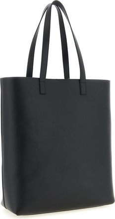 Saint Laurent Calfskin Leather Tote Bag - Black