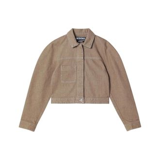 Jacquemus Femme, Vestes, Brun, Taille: 38 FR Ovalo Cargo Cotton Jacket