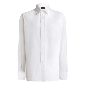 Etro Femme, Blouses et Chemises, Blanc, Taille: 40 FR Chemise Ample Avec Imprim&eacute; au Dos