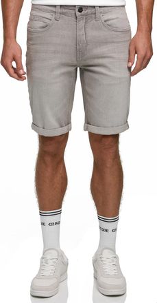 Indicode Shorts INDICODE INKaden, Herren, Gr. XXL, N-Gr, lt grau, Denim/Jeans, Obermaterial: 98% Baumwolle, 2% Elasthan, unifarben, regular fit knielang, Hosen