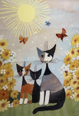 Rosina Wachtmeister Con Nonna - Geschirrtuch 50x70cm - Digitaldruck
