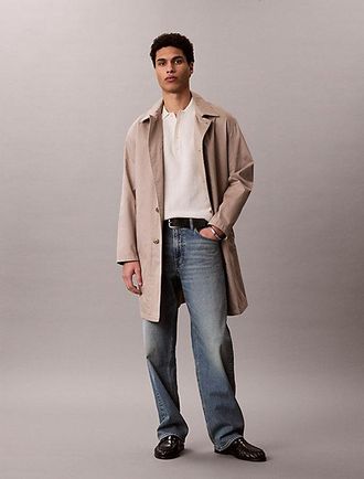 Calvin Klein Polo en coton gaufr&eacute;