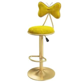 Generic Drehbare Barhocker, h&ouml;henverstellbare Tresenhocker, Esszimmerst&uuml;hle, Samt-Barst&uuml;hle mit geschwungener R&uuml;ckenlehne, K&uuml;cheninsel, Kneipe