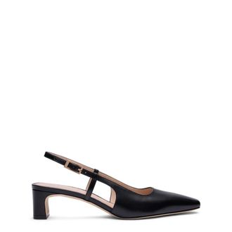 Stuart Weitzman Baby Babette Slingback Pump - - Shoes - Damen - Schwarzk - 39 1/2 EU