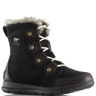 Sorel Explorer Joan Waterproof wasserdichte Winterstiefel f&uuml;r Damen, Schwarz (Black x Dark Stone), 38 EU