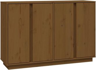 vidaXL Buffet Marron miel 120x35x80 cm Bois massif de pin Vidaxl