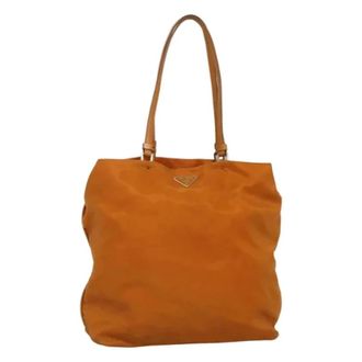 Prada Pre-owned Nylon sacs-prada - Femme - Pre-owned - Orange - Taille: ONE Size