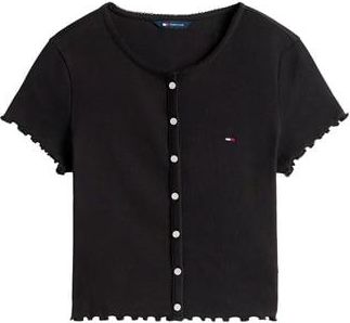 Tommy Hilfiger T-shirt c&ocirc;tel&eacute; en coton m&eacute;lang&eacute;