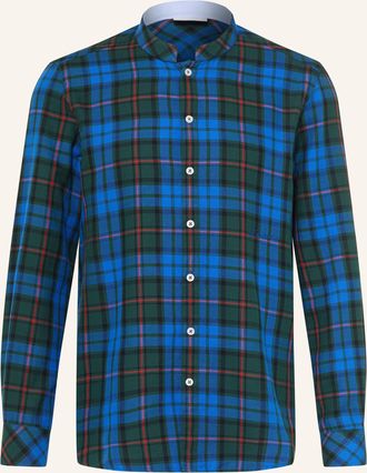 Luis Trenker Hemd Lubaso Regular Fit Mit Stehkragen blau