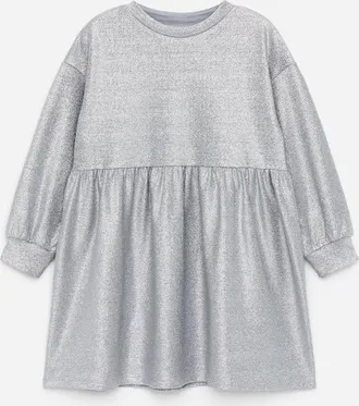Arket Oversized Sweatshirtkleid -Silberfarben
