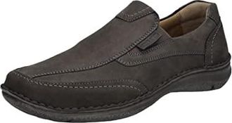 Josef Seibel Homme Mocassin,Chaussons Anvers 67, Monsieur Chaussures Basses,Largeur K (Extra-Large),Semelle intérieure Amovible,Gris (Granit),42 EU / 8 UK
