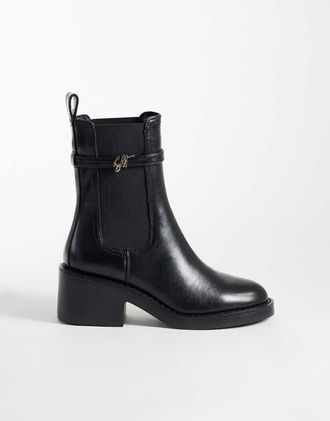 Steve Madden Charity bottines mi-hautes en cuir noir