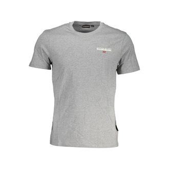 Napapijri Grigio Baumwoll Herren T-Shirt