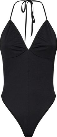 Silvian Heach Femme, Tops, Noir, Taille: 34 FR Body &agrave; d&eacute;collet&eacute; plongeant et fermeture &agrave; nouer au cou