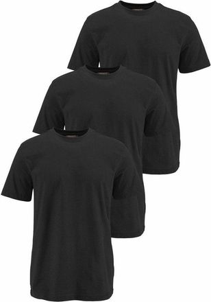 Man's World T-Shirt neue Farben! (3er-Pack) Kurzarm, unifarben, Rundhals, aus Baumwolle