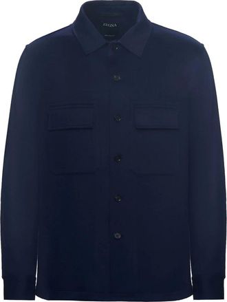 Ermenegildo Zegna Homme, Chemises, Bleu, Taille: XL Surchemise