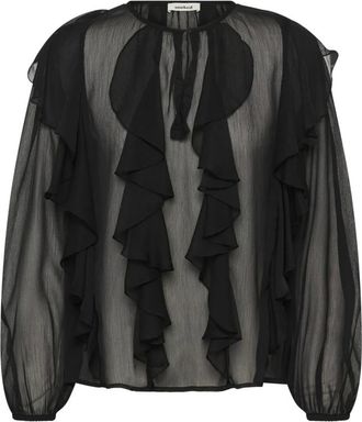 Soaked In Luxury Femme, Blouses et Chemises, Noir, Taille: 38 FR Blouses