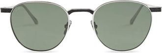 Leisure Society lunettes de soleil Siena &agrave; monture ronde - Argent