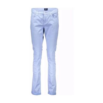 GANT Femme, Pantalons, Bleu, Taille: W33 L34 Jean Pantalon en Coton Bleu Clair