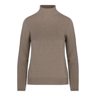 Bomboogie Femme, Pulls, Beige, Taille: 40 FR Pull sans couture &agrave; col roul&eacute;
