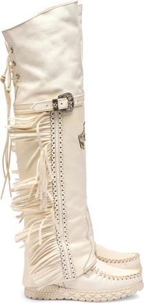 El Vaquero Femme, Chaussures, Beige, Taille: 40 EU Coleen Botte au-dessus du genou