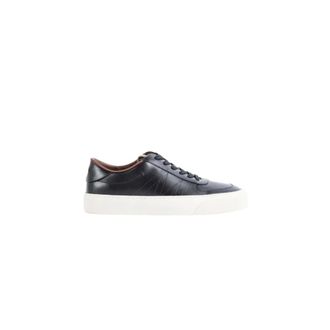Moncler Homme, Chaussures, Noir, Taille: 42 1/2 EU Baskets Basses en Cuir