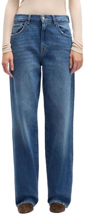 7 For All Mankind Womens Stovepipe Straight Explorer Jeans, Mid Blue, 26