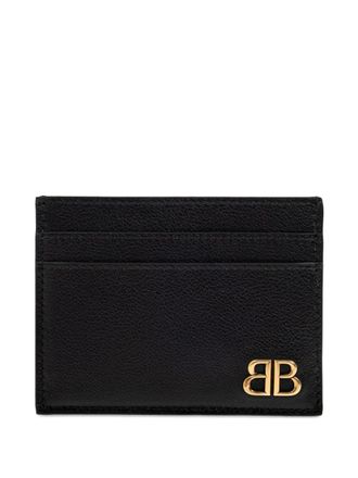 Balenciaga Kartenetui mit Logo-Schild - Schwarz
